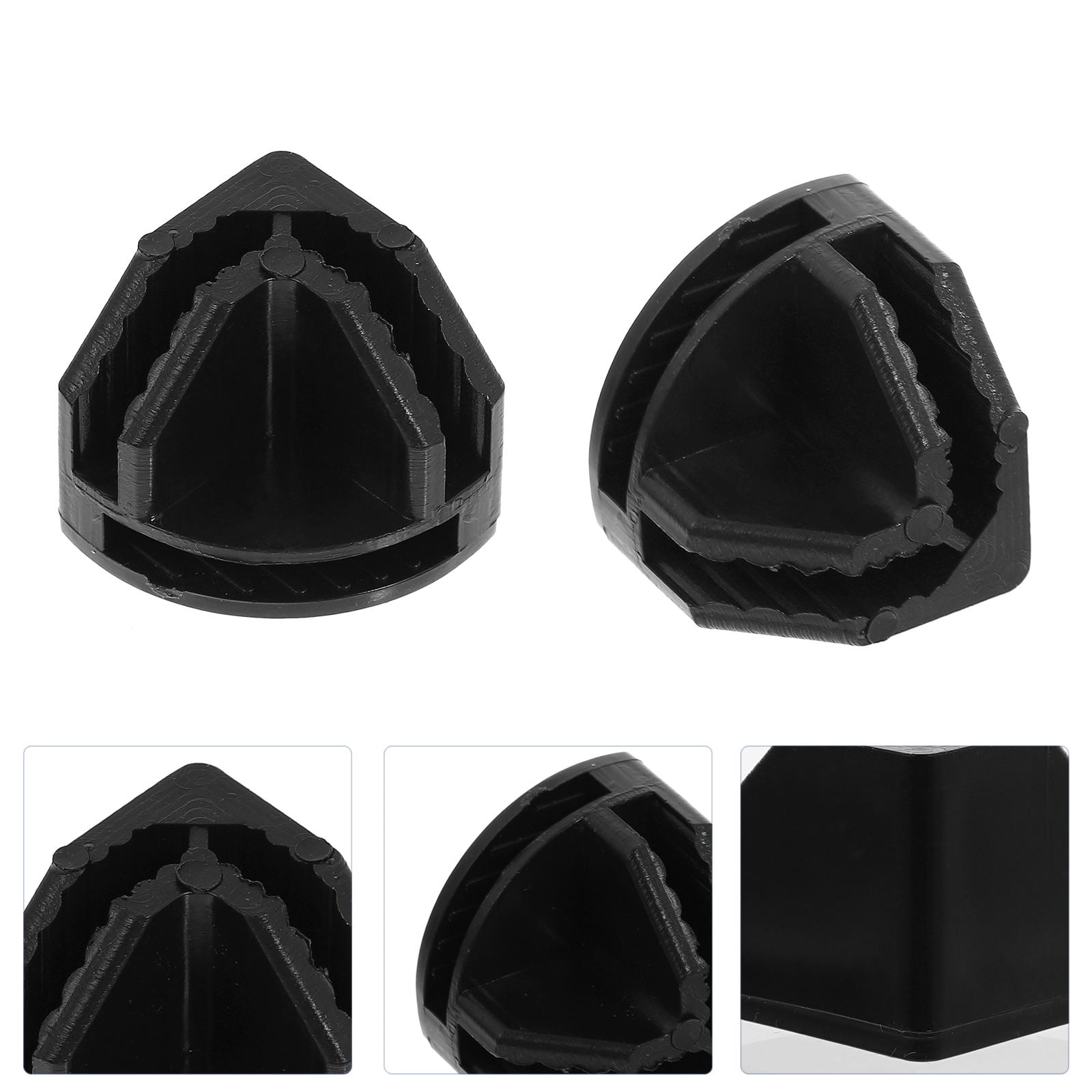 LOLIPPYY 20Pcs Wire Cube Connectors Black Plastic Closet Buckles with ...