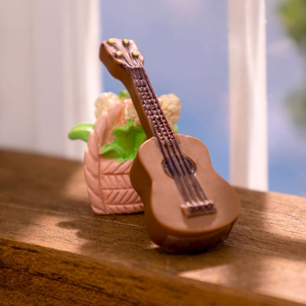LOLIPPYY 20pcs Mini Guitar Models Vintage Design Musical Instrument for ...