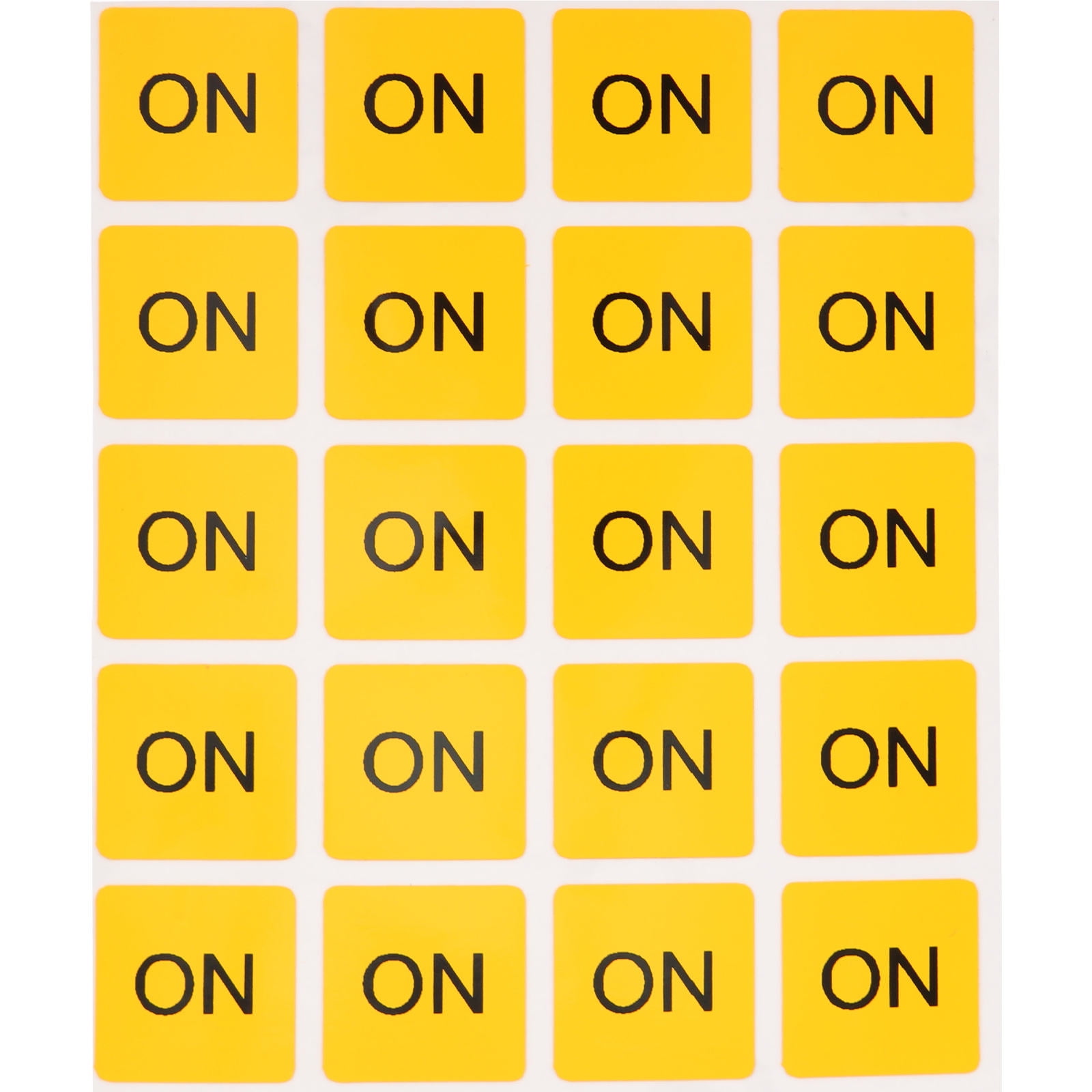 LOLIPPYY 20pcs Yellow PVC Device Switch Stickers ON/OFF Decals for Home ...