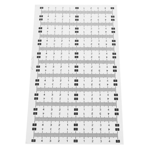 LOLIPPYY 21Pc Adhesive Ruler Tape Measure Sticker Clear Scale Decal for ...