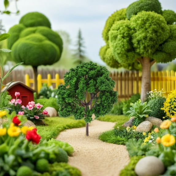 LOLIPPYY 24pcs Fake Trees Model For Architectural Models Indoor Display ...
