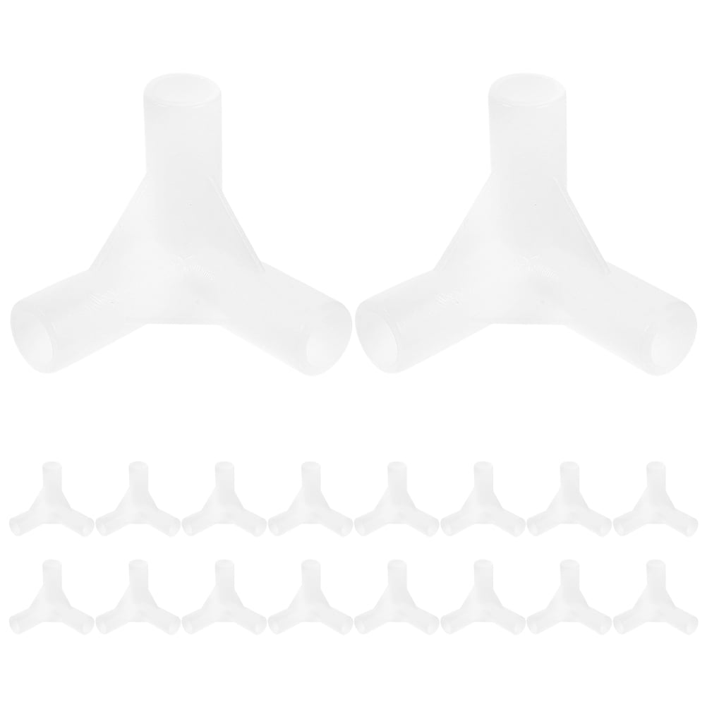 LOLIPPYY 25Pcs Canopy Frame Connector White Plastic Tent Replacement ...