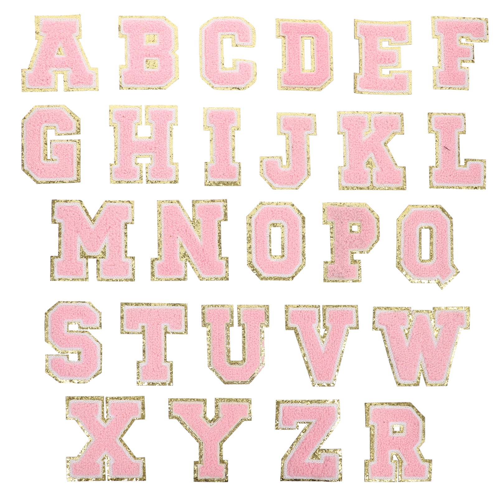 LOLIPPYY 26 Pcs English Alphabet Patches Adhesive Clothing Sewing ...