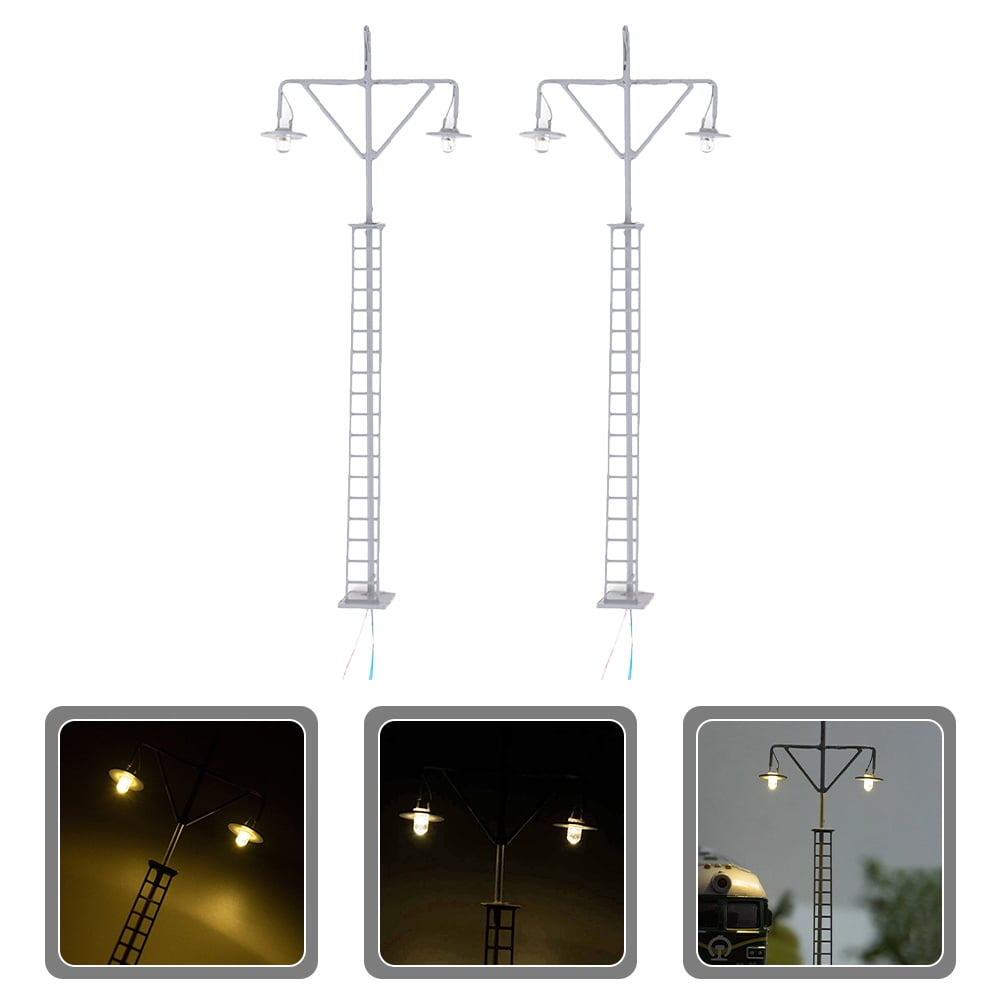 LOLIPPYY 2-Pack LED Model Railway Lamps 4.72x1.77x0.39in for Model ...
