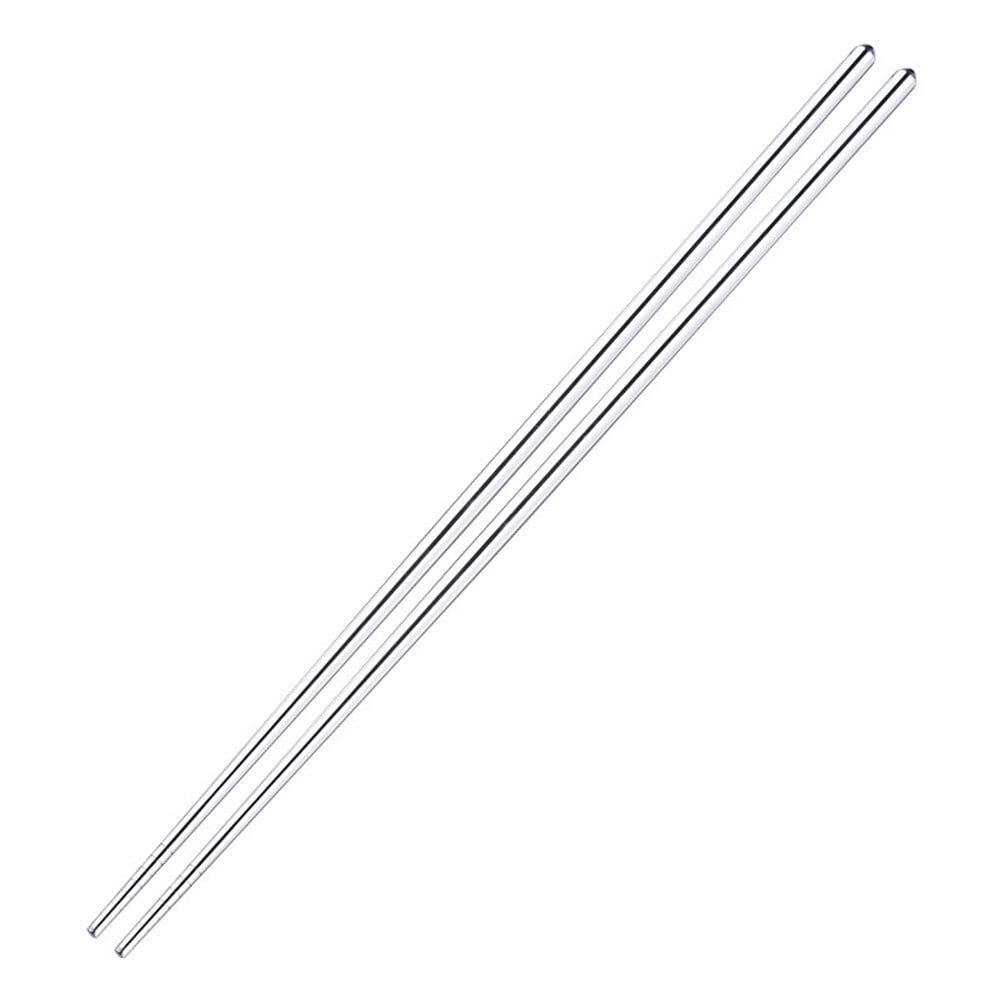 LOLIPPYY 2Pair Stainless Steel Long Cooking Chopsticks with Grooved ...