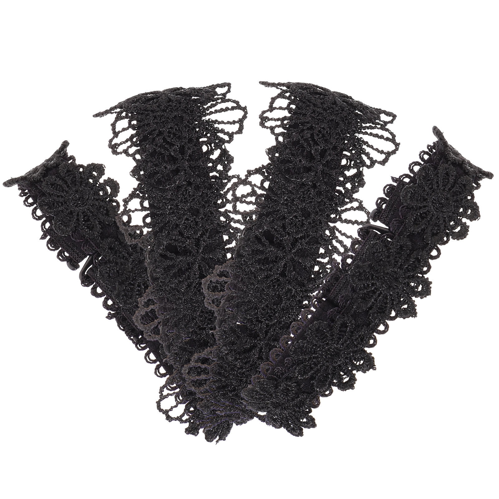 LOLIPPYY 2Pairs Heels Strap Black Lace Anti Slip Adjustable Tension for ...