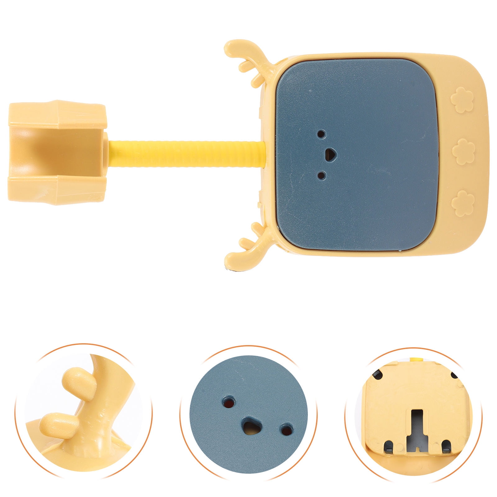 LOLIPPYY 2Pcs Adjustable Plastic Shower Mounts Yellow for Easy ...