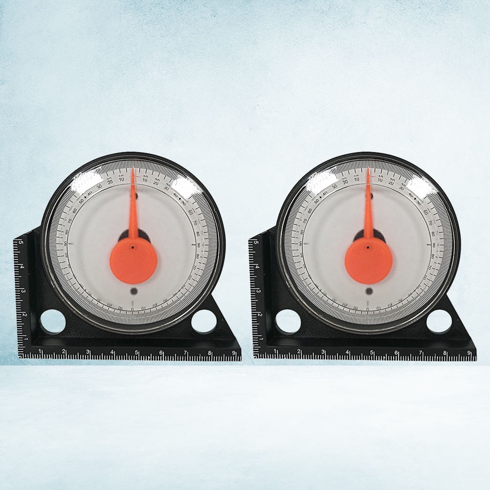 LOLIPPYY 2Pcs Black Inclinometer Tilt Angle Meter Digital Angle Meter ...