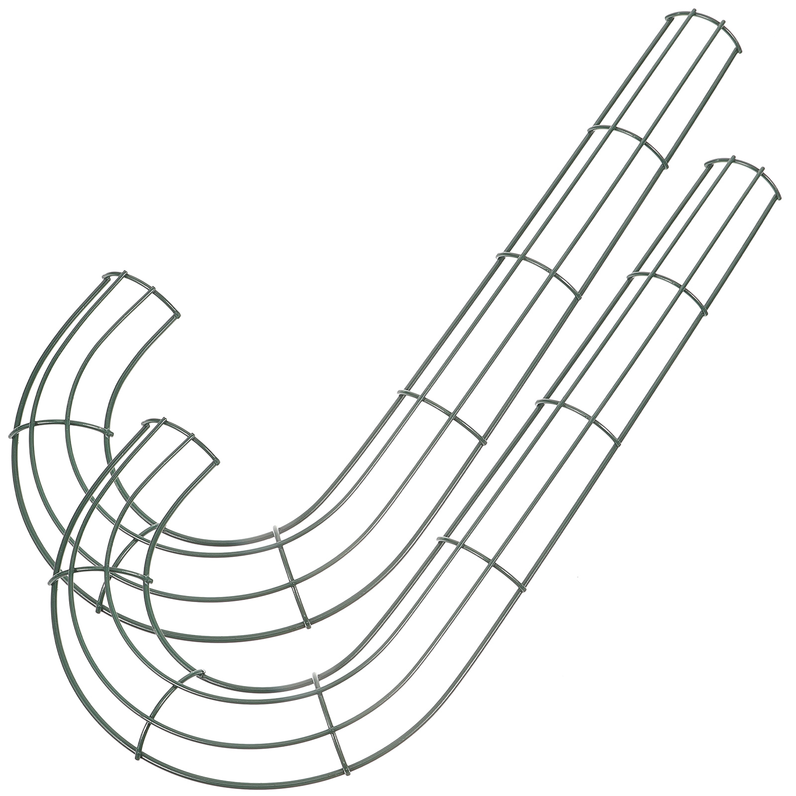LOLIPPYY 2-Pack Metal Candy Cane Wire Wreath Frames for Christmas ...