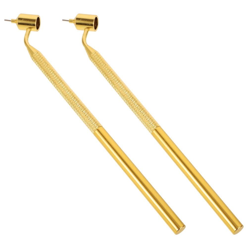 LOLIPPYY 2Pcs Car Scratch Remover Pen Golden Slant Tip Fluid Applicator ...