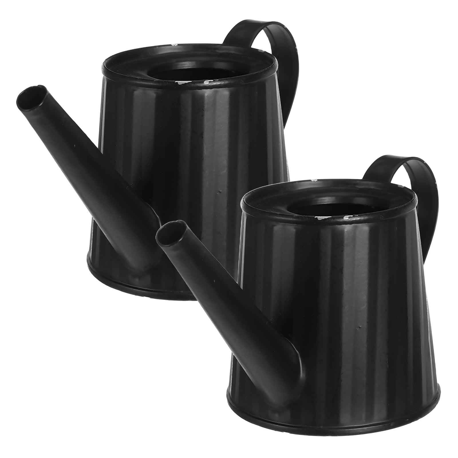 LOLIPPYY Decorative Tin Watering Can, Black, Stable Iron, Compact ...
