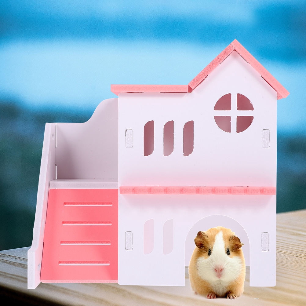 LOLIPPYY 2Pcs Cute Hamster House Hideout with PVC Material for Warm ...
