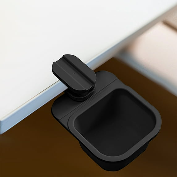 LOLIPPYY 2Pcs Desk Mounted Trash Bin Abs Rotatable Storage for ...