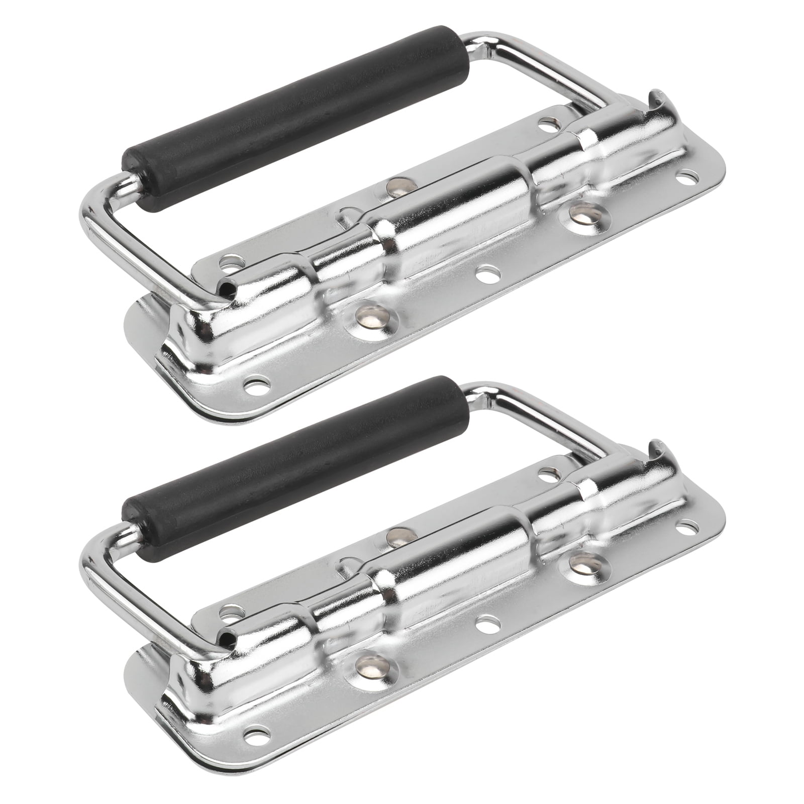 LOLIPPYY 2Pcs Detachable Case Handles Silver Iron Spring Loaded for ...
