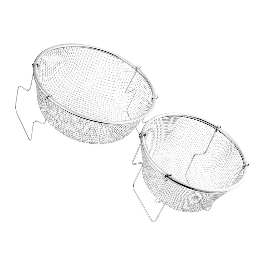 LOLIPPYY 2-Pack Stainless Steel Fry Baskets with Handles, Kitchen ...