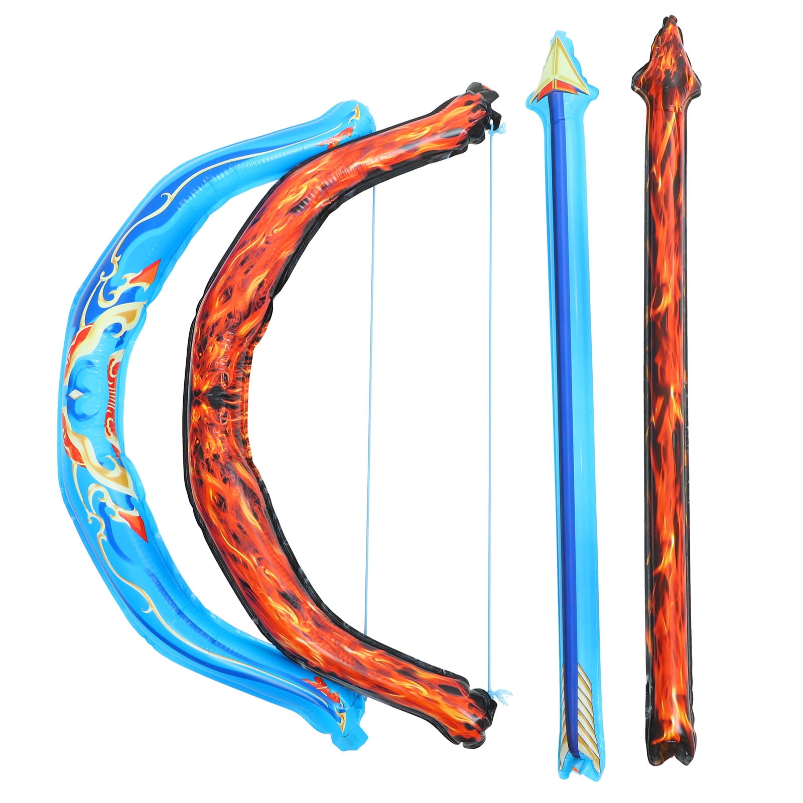 LOLIPPYY 2Pcs Inflatable Arrow and Bow Shaped Balloons Multi Coloured ...