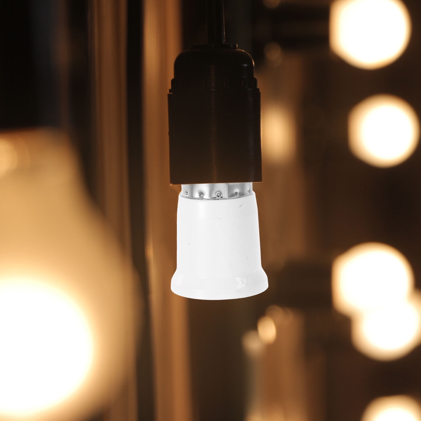 LOLIPPYY 2Pcs Light Socket Extension White Lamp Replacement Socket PC ...