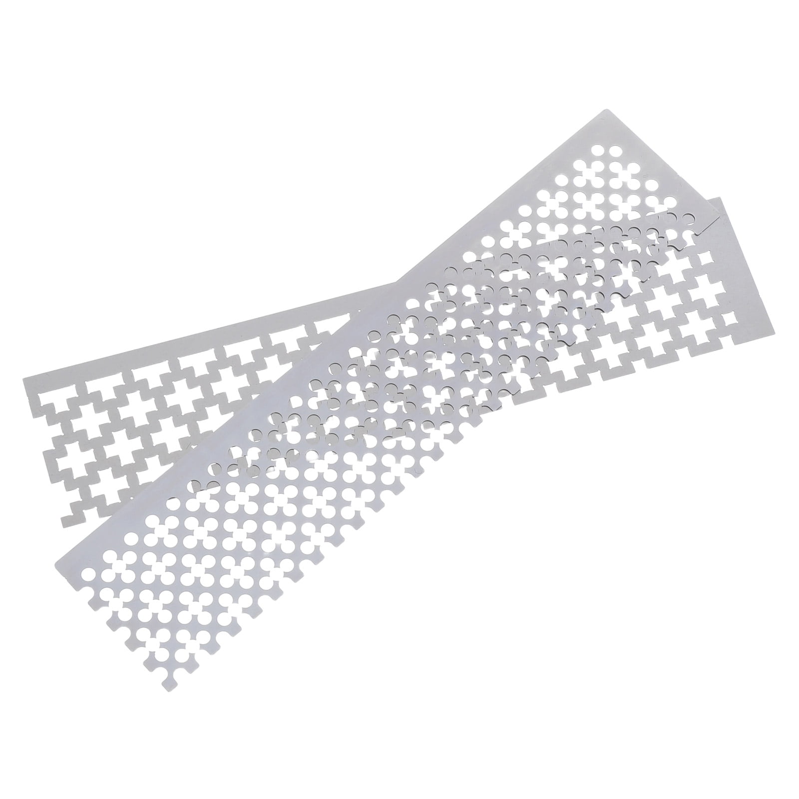 LOLIPPYY 2Pcs Metal Drawing Ruler with Ergonomic Grips for Precise Dot ...