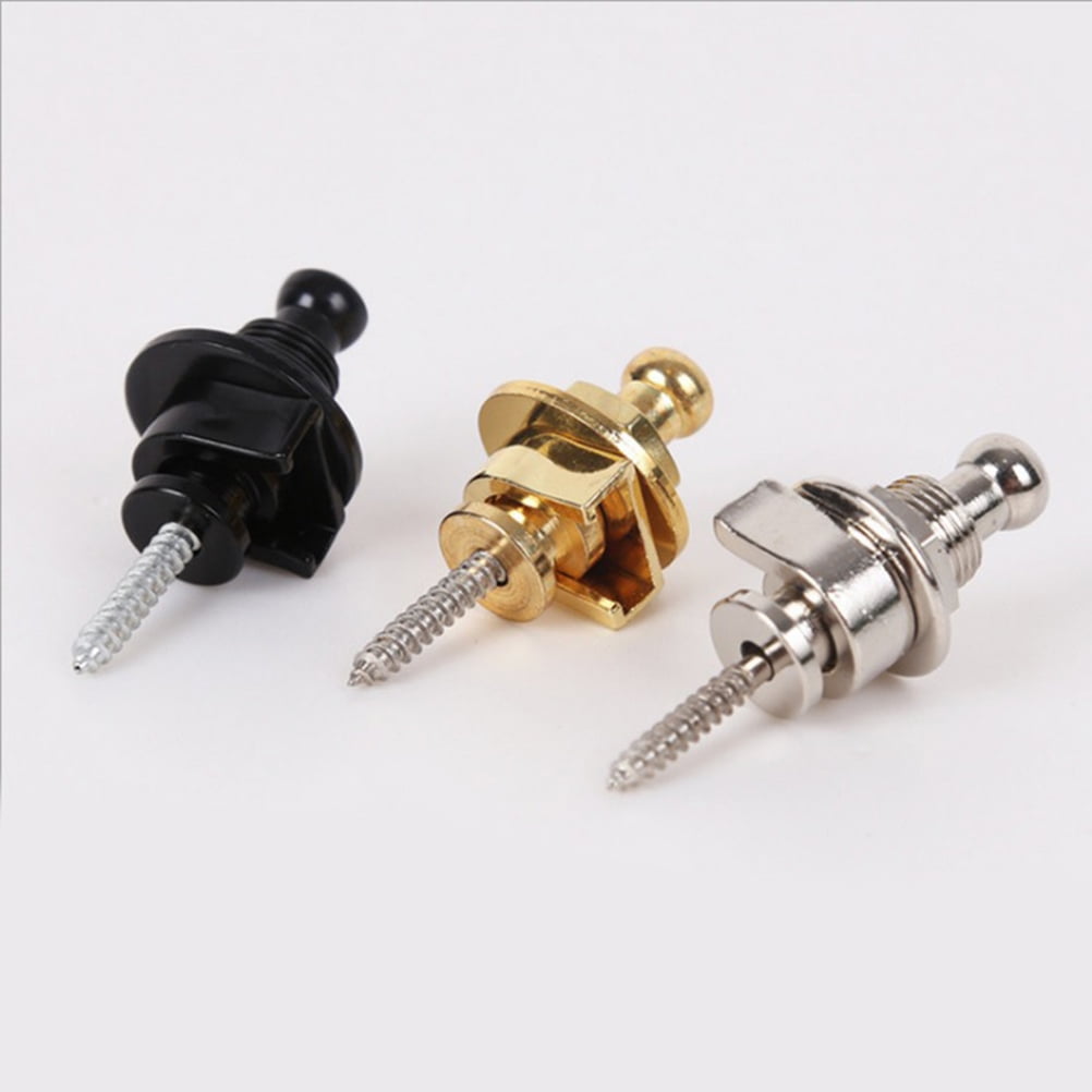 LOLIPPYY 2Pcs Metal Guitar Strap Lock for Acoustic Guitar Strap Locks ...