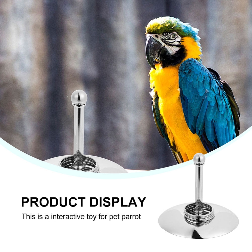 LOLIPPYY 2Pcs Parrot Intelligence Training Toy Galvanized Metal for Pet ...