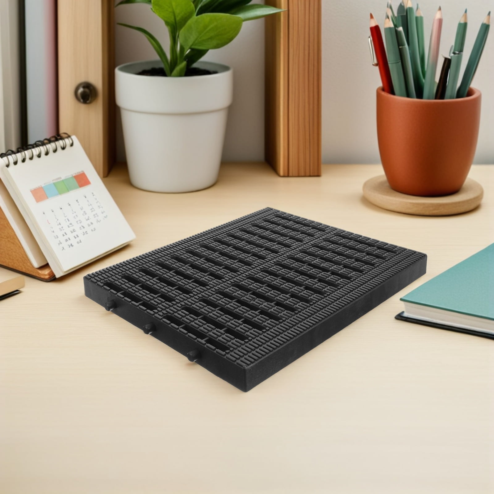 LOLIPPYY 2Pcs Plastic Drain Grate Black Outdoor Trench Cover with Heavy ...