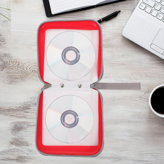 LOLIPPYY 2Pcs Red Plastic CD/DVD Case for Simple Design DVD Storage ...