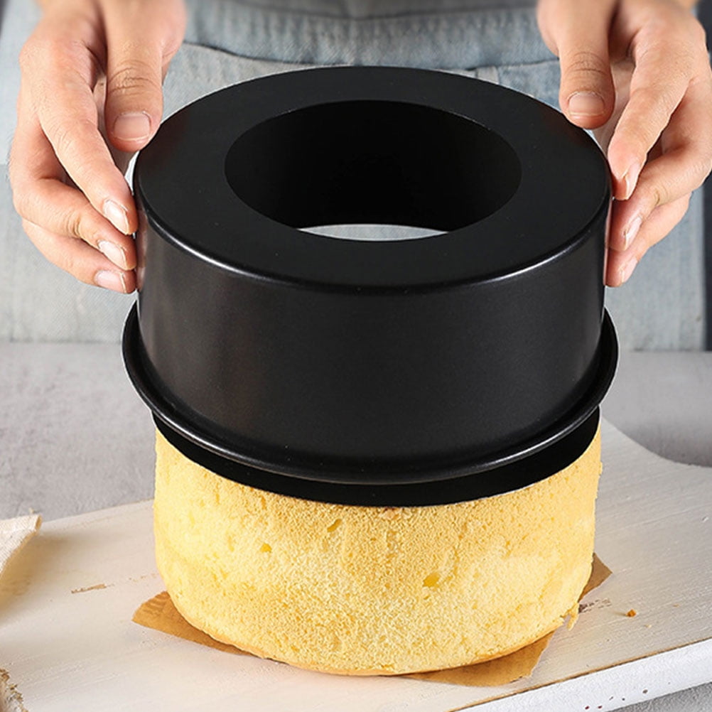 LOLIPPYY 2Pcs Round Cheesecake Molds Removable Bottom for Home Bakers ...