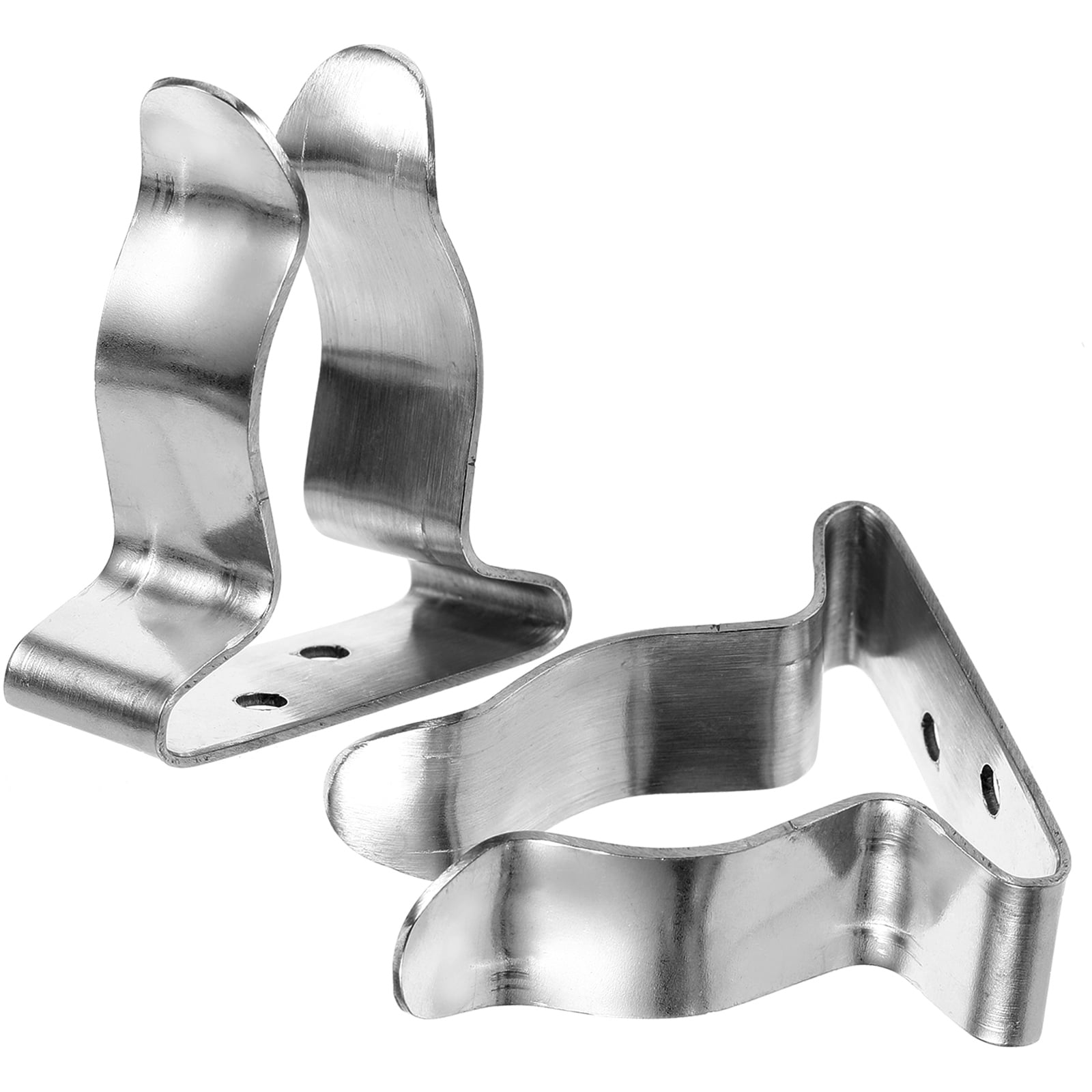 LOLIPPYY 2Pcs Silver Stainless Steel Paddle Holder Clip Universal Deck ...