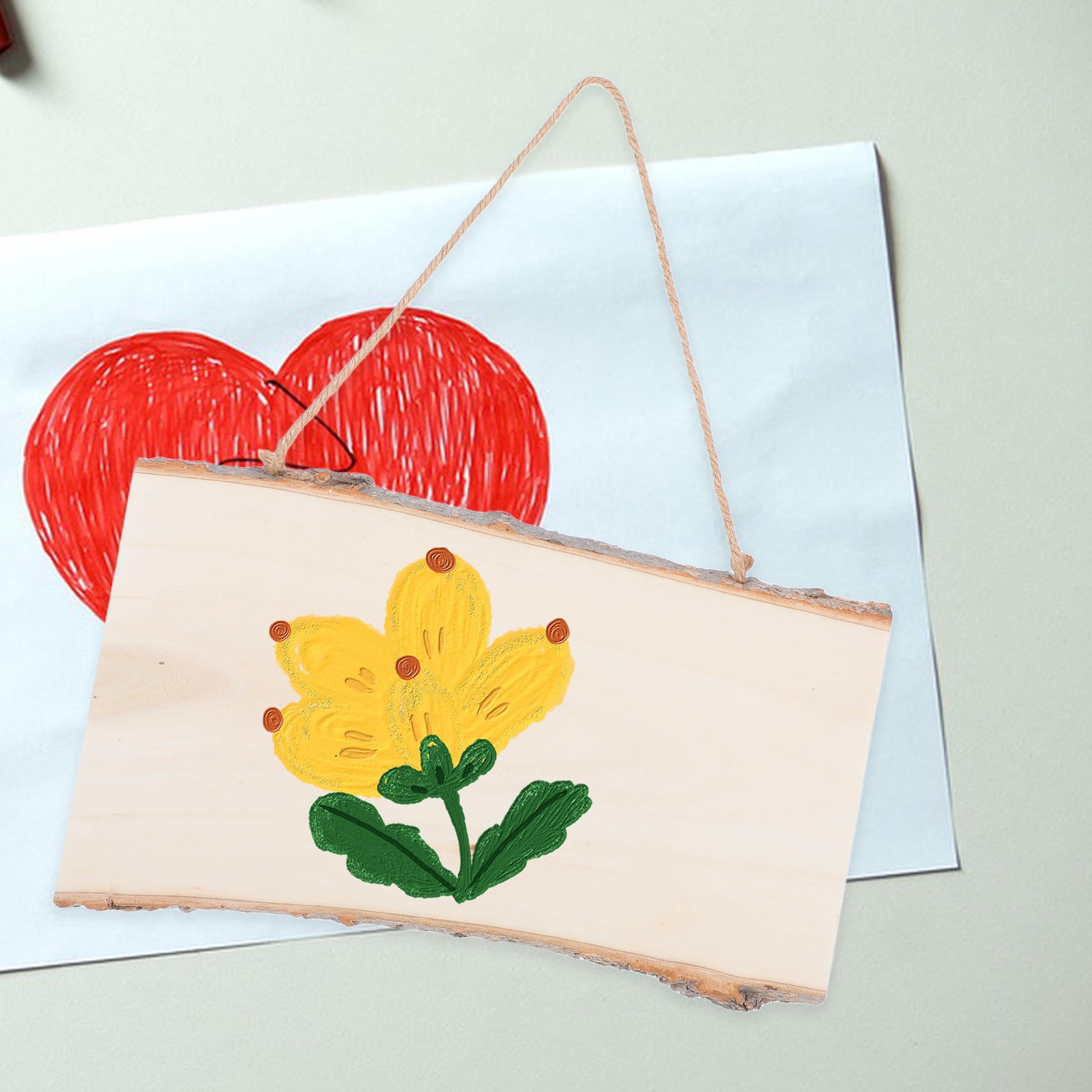 LOLIPPYY 2Pcs Synthetic Material Hanging Board for Families Wall ...