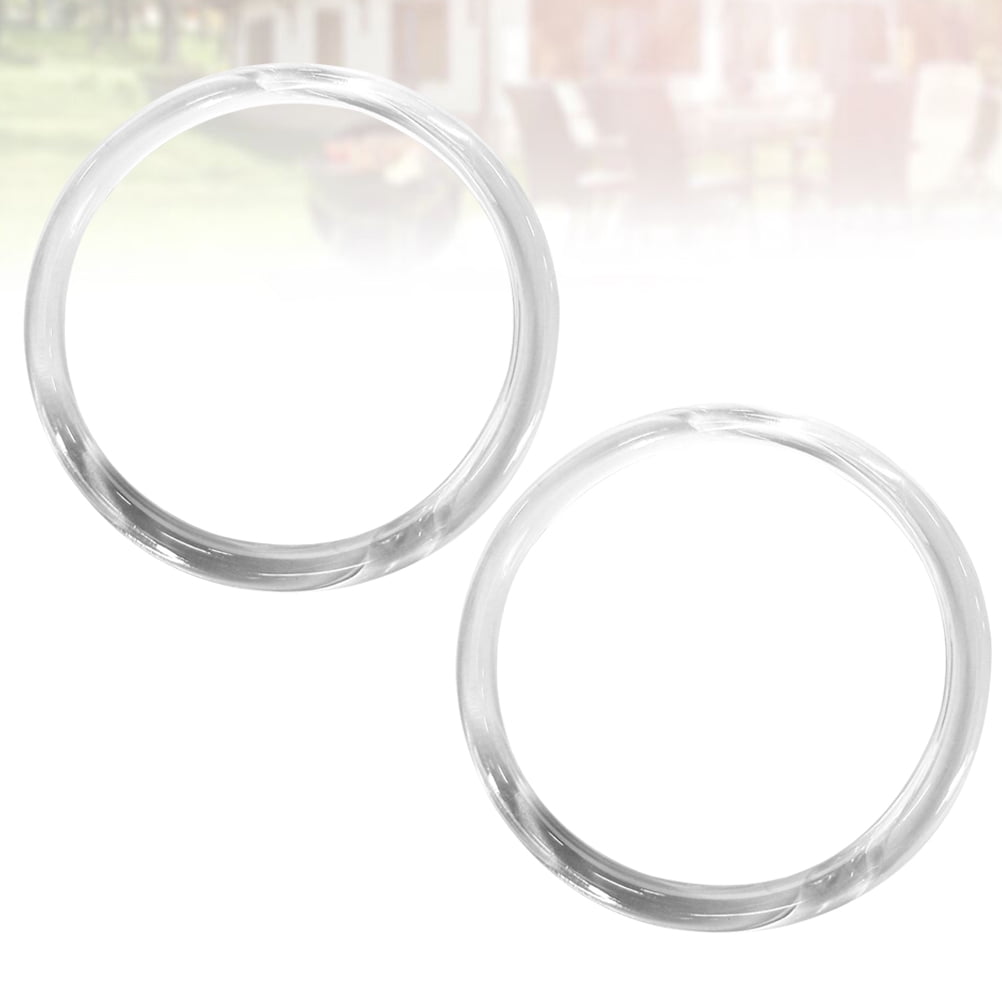 LOLIPPYY 2-Pack Transparent Round Handles for Bag Making, and Stylish ...