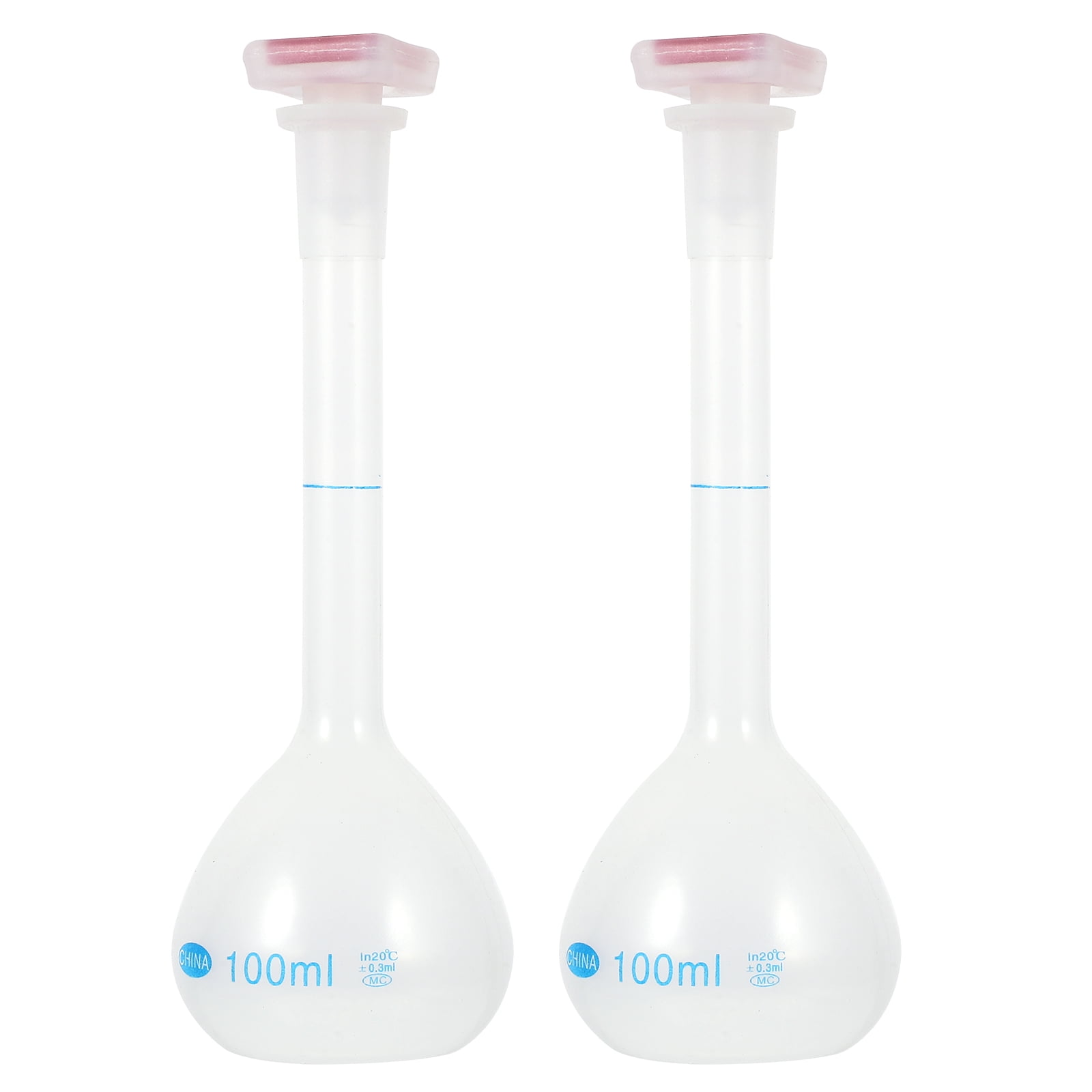 LOLIPPYY 2Pcs White Plastic Volumetric Flask Capacity Dispenser for ...