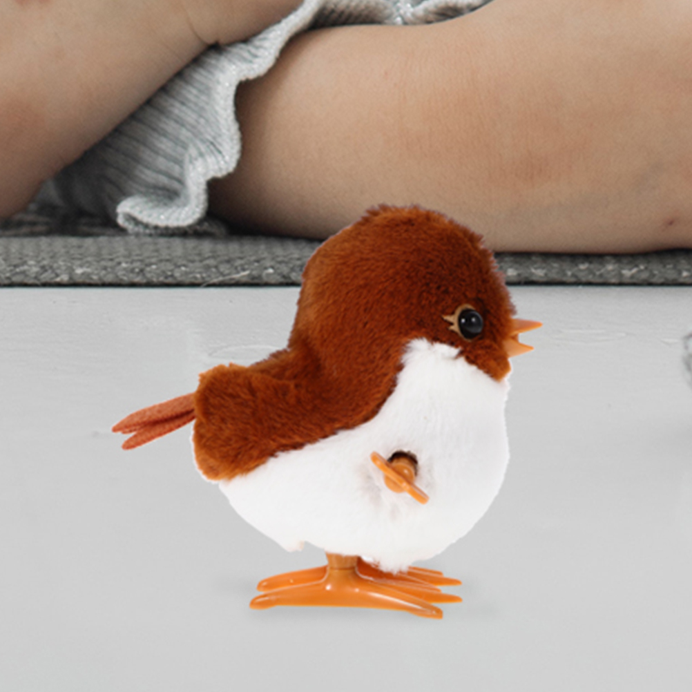 LOLIPPYY 2Pcs Wind-up Animal Toys Brown Plush With Wind-up Mechanism ...