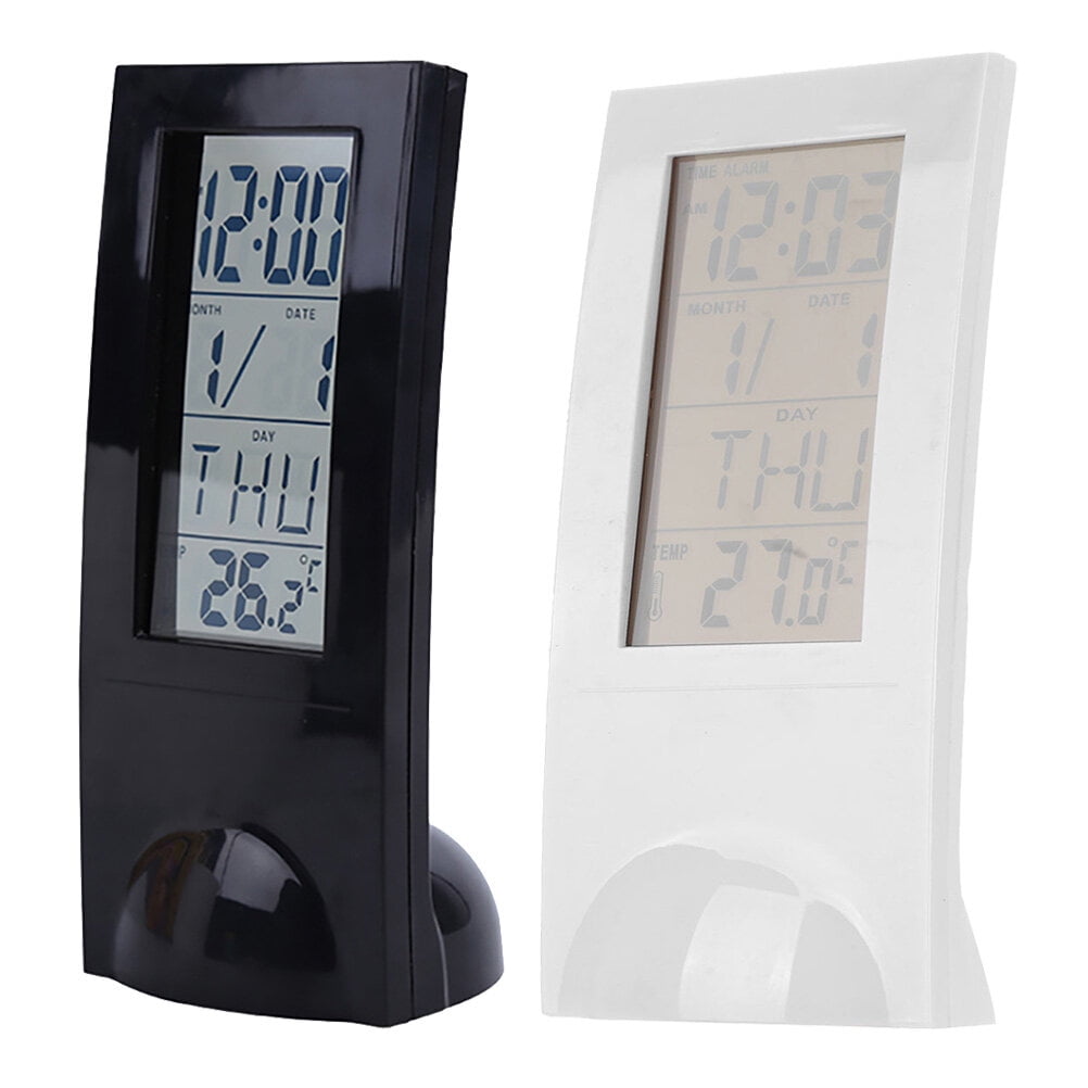 LOLIPPYY 2Set Digital Alarm Clocks With Date Display Rectangular Shape ...