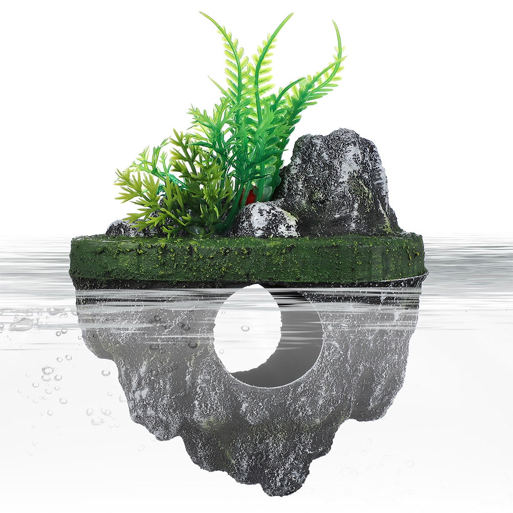 LOLIPPYY 2pcs Aquarium Centerpiece Rock Multi Colored Resin Design for ...