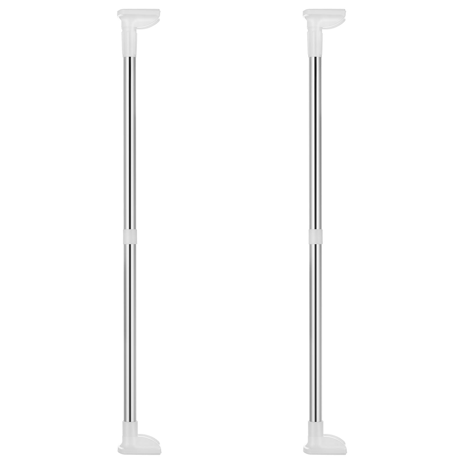LOLIPPYY 2-Pack Stainless Steel Clothes Hanging Rods with Easy No-Drill ...
