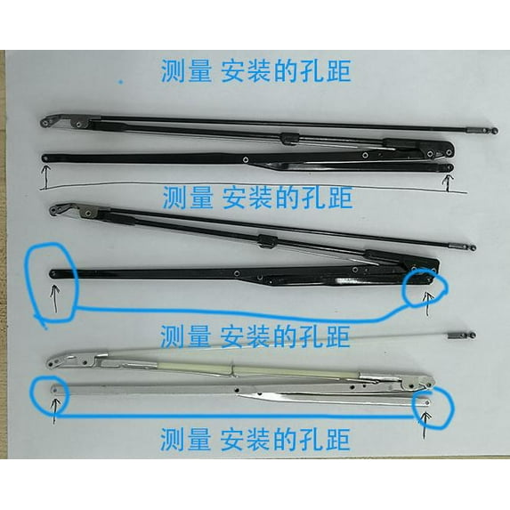 LOLIPPYY 2pcs Folding Umbrella Replacement Parts: Metal 8-Bone Folding ...