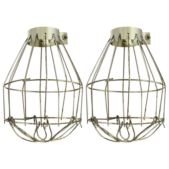 LOLIPPYY 2pcs Lamp Bulb Guard Metal Lamp Cage Metal Bulb Guard ...