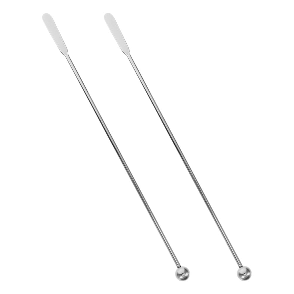 LOLIPPYY 2pcs Reusable Stainless Steel Cocktail Stir Sticks Durable ...