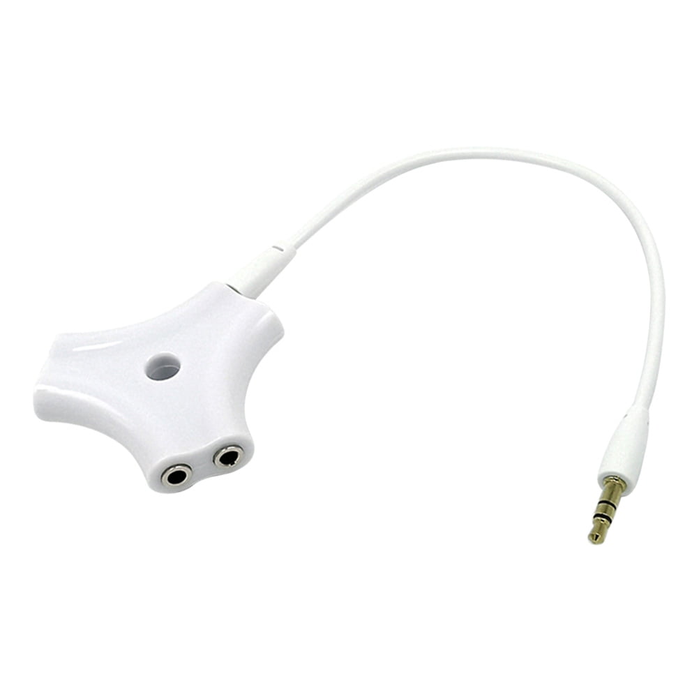 LOLIPPYY 3.5mm Earphone Splitter 5 Way Adapter White with Audio Signal ...