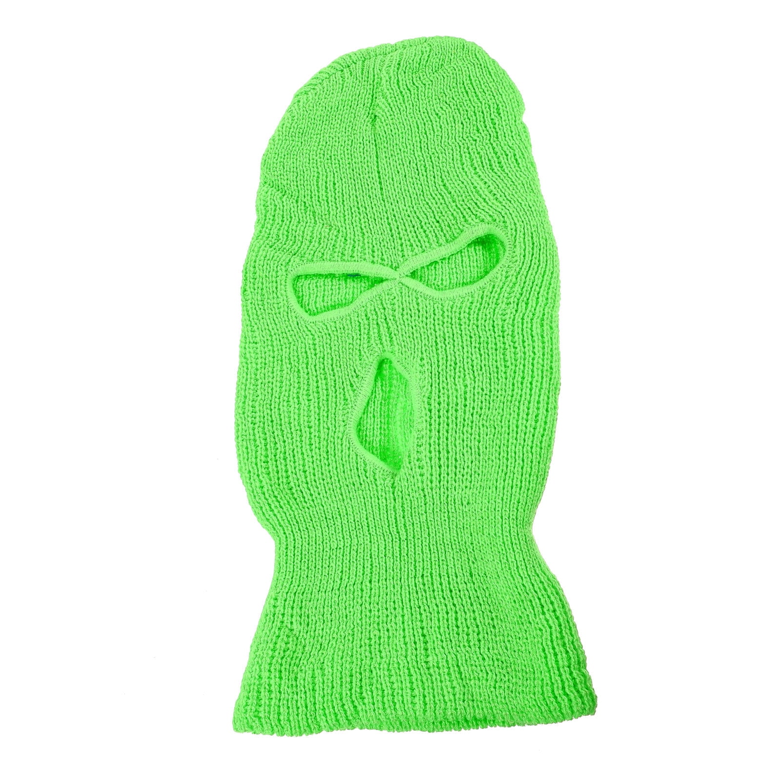 LOLIPPYY 3 Hole Ski Mask Light Green Knit Warm Full Face Cover for ...