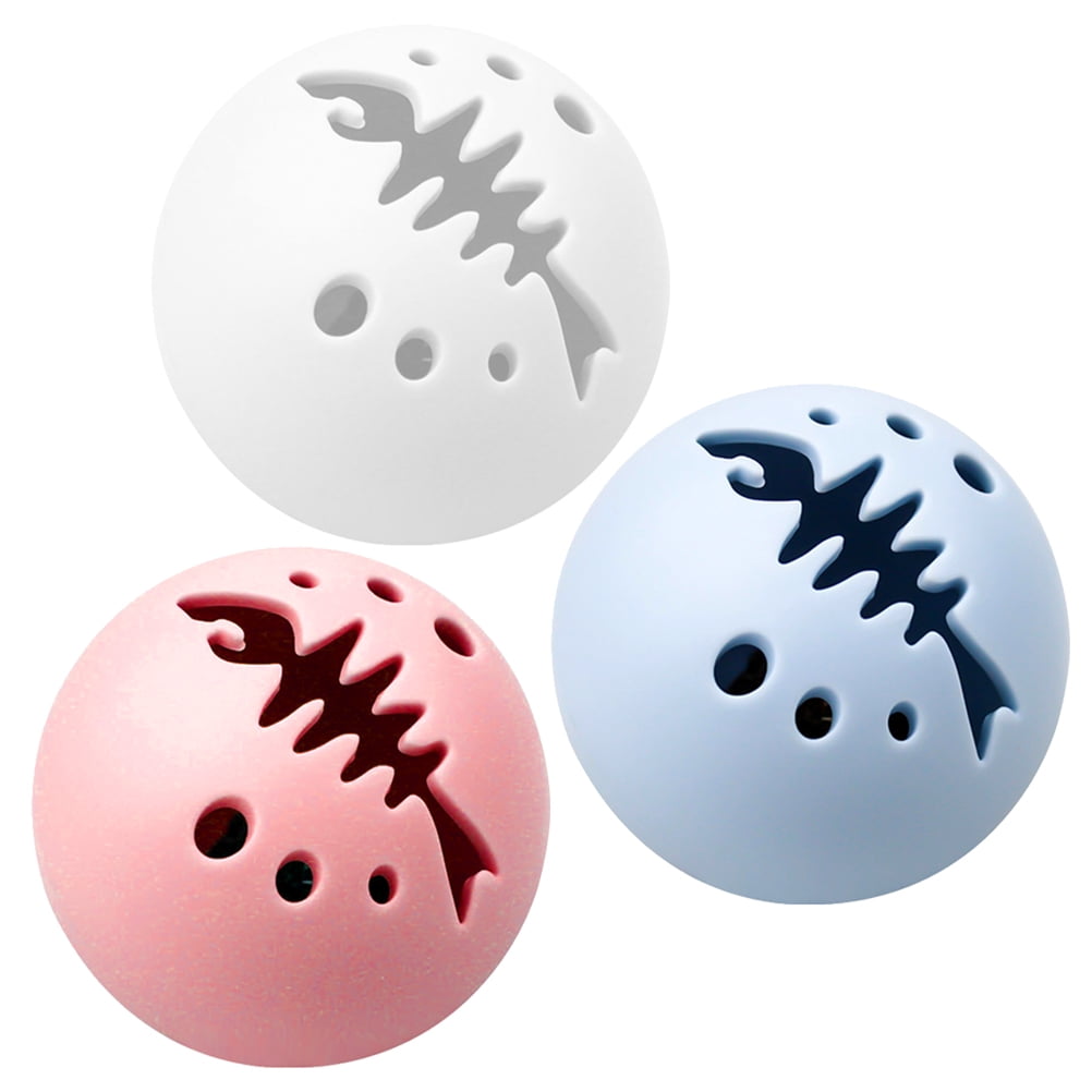 LOLIPPYY 3-Pack Cat Sensory Toys with Fish Bone Hollow Design for ...