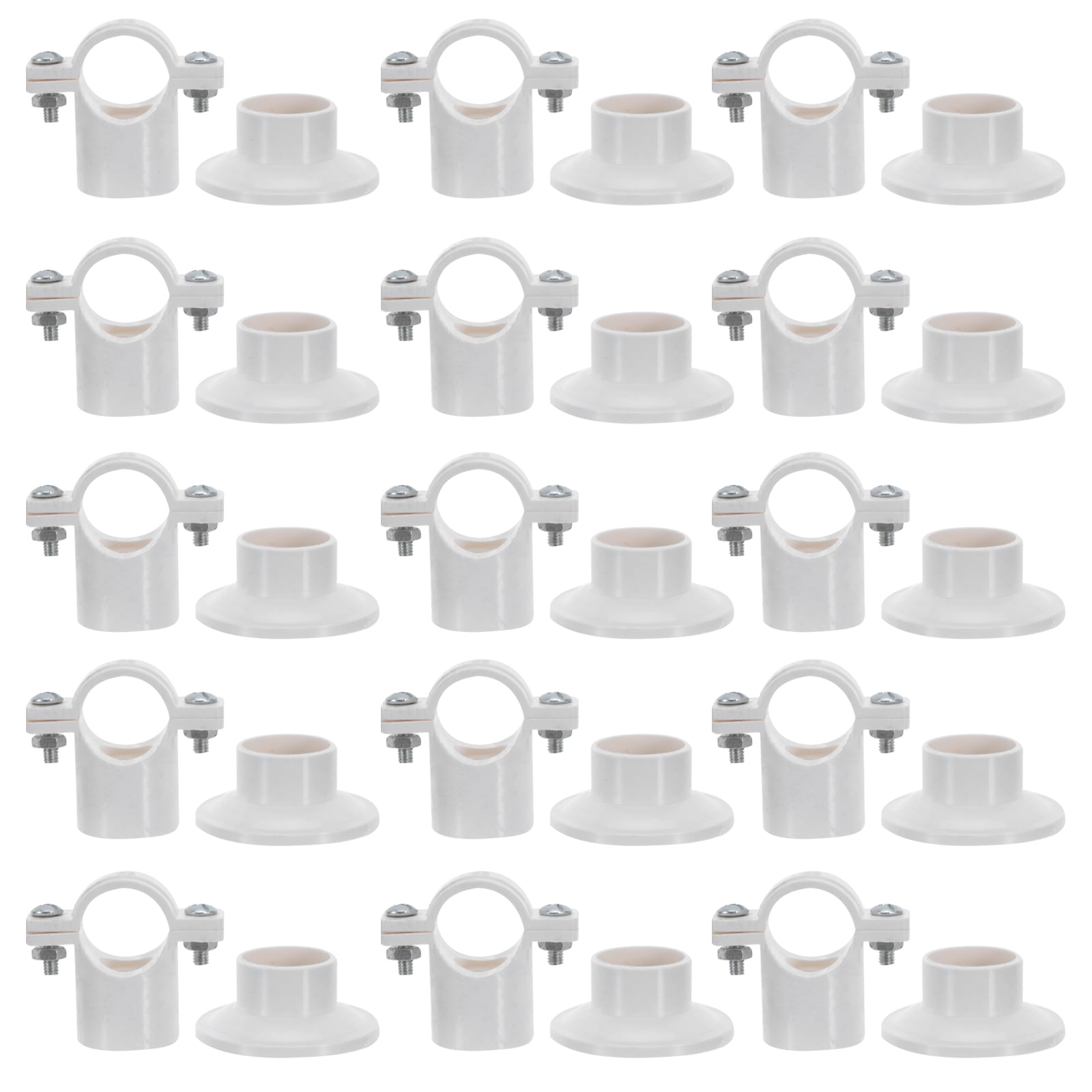 LOLIPPYY 30 Pcs Drain Saddle Clamps - Pipe Support Hangers for Water ...