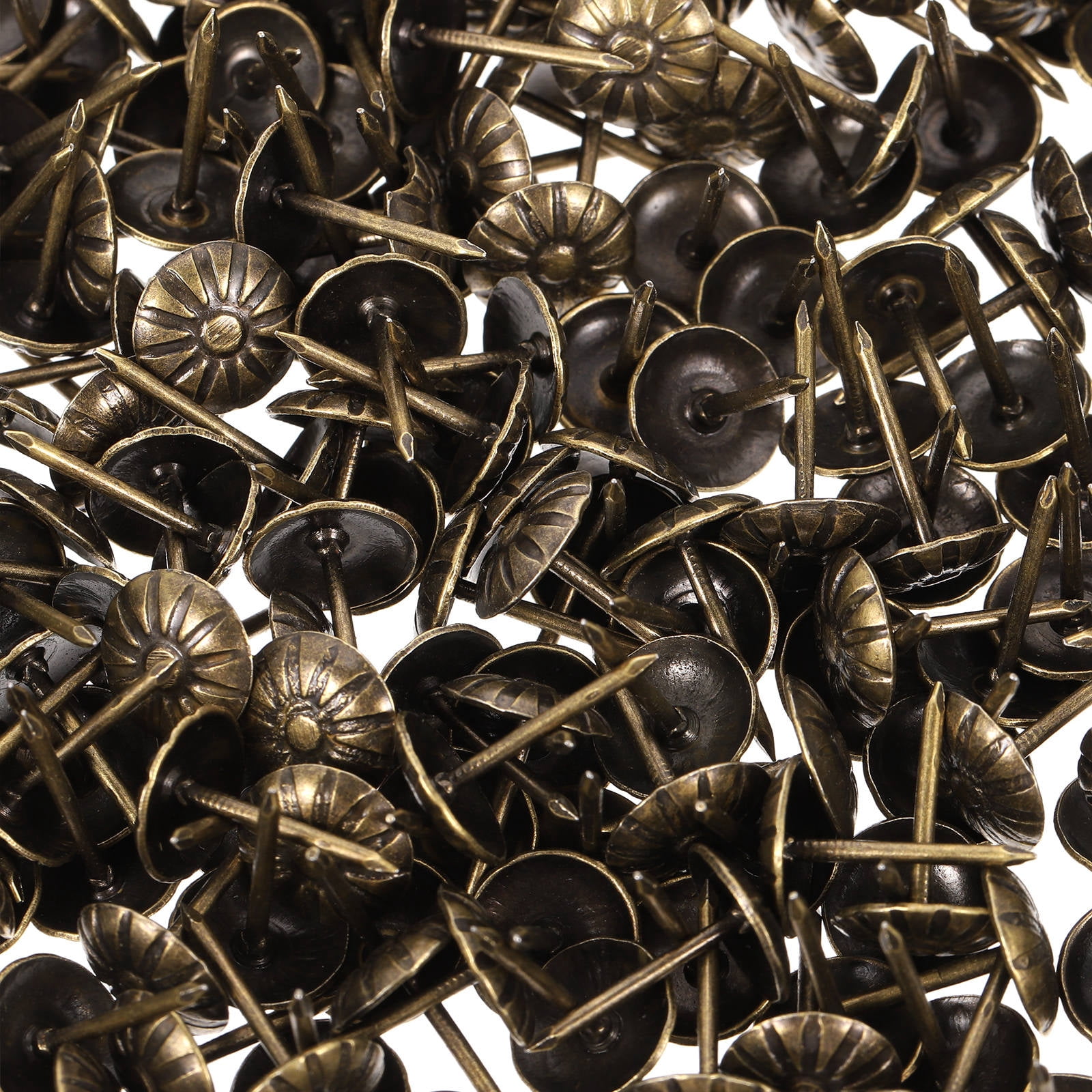 LOLIPPYY 300Pcs Green Bronze Round Upholstery Pins for Couch Securing ...