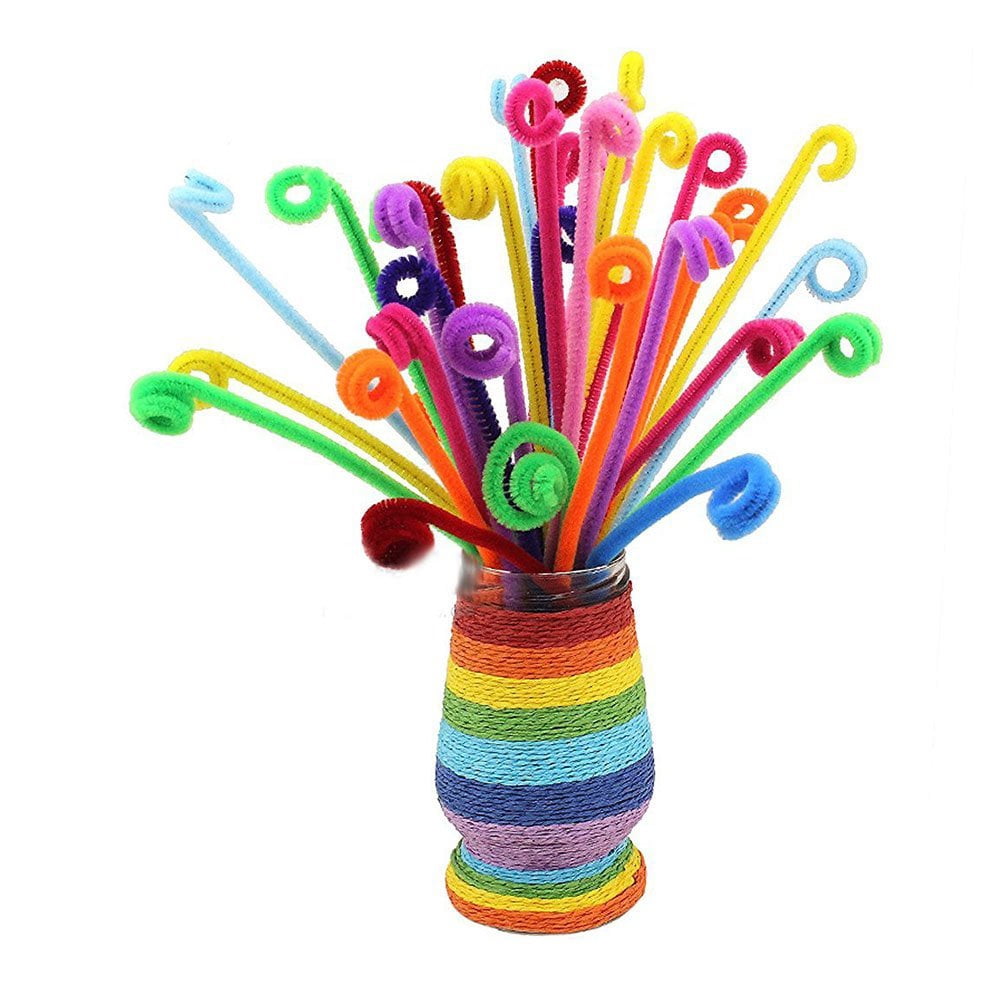 LOLIPPYY 300Pcs Plush Stick Shilly-Stick Assorted Colors Twistable ...