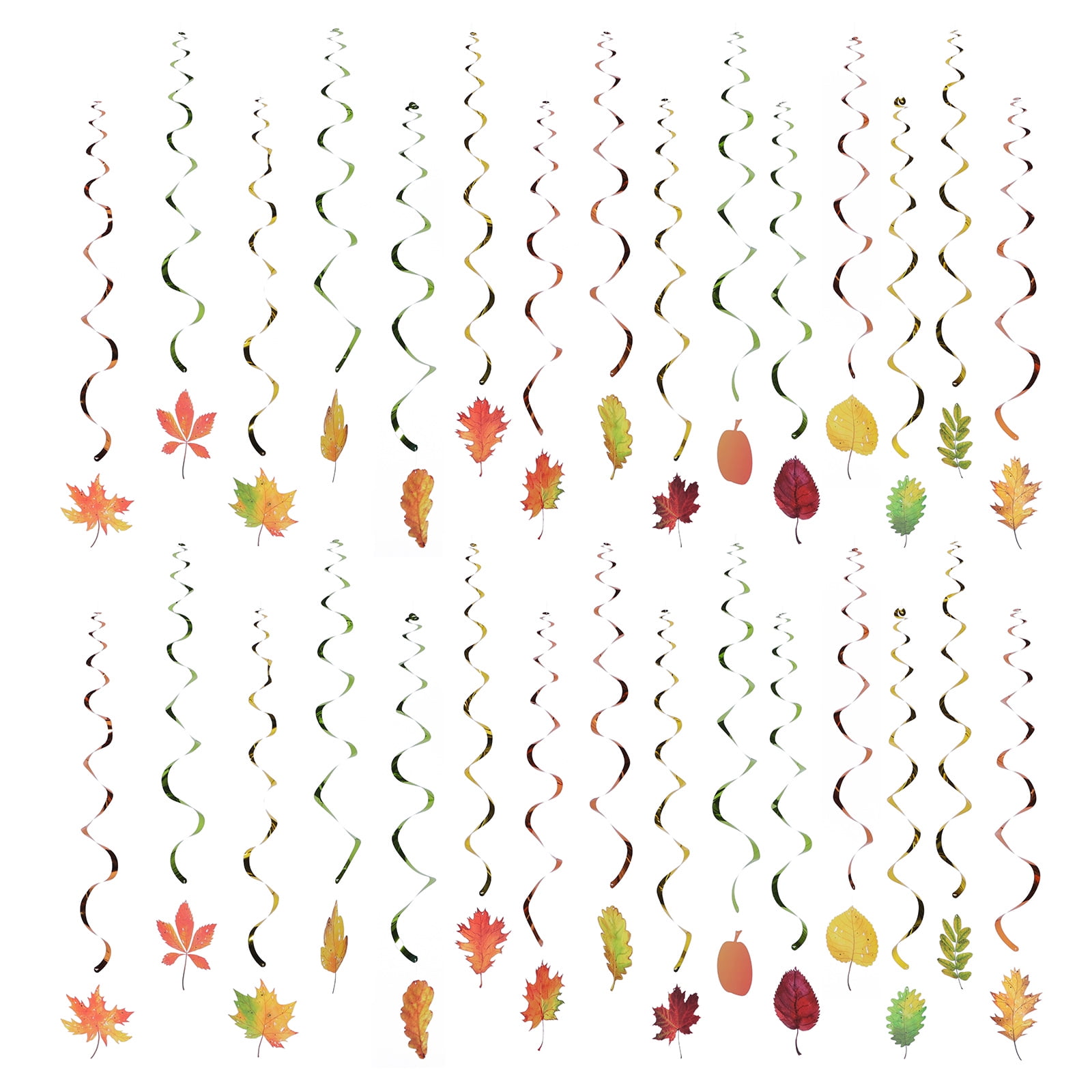 LOLIPPYY 30 Pieces Autumn Party Decoration Supplies Multi-Colored Paper ...