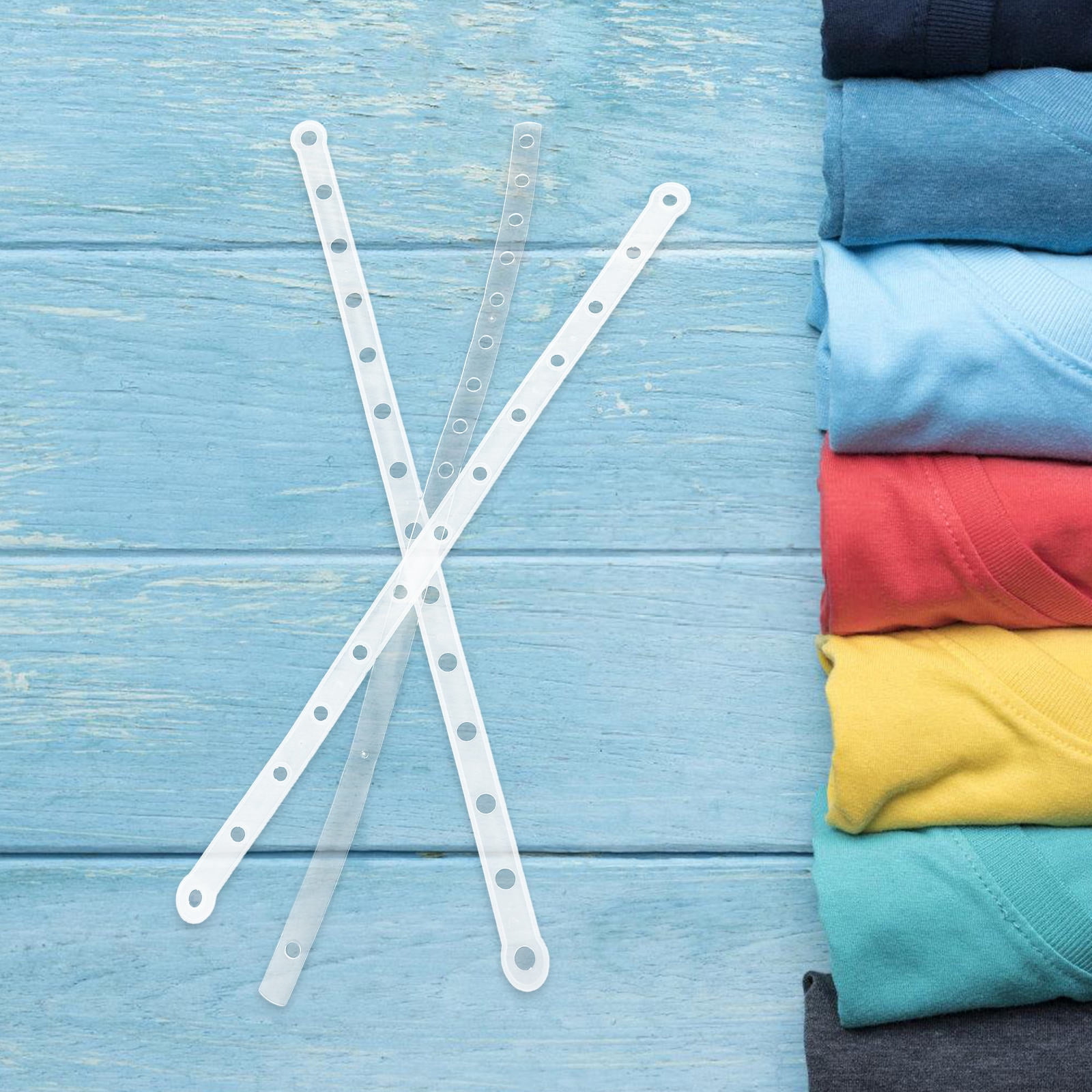 LOLIPPYY 30Pcs Plastic Clothes Hanger Connector Strips for Closet ...