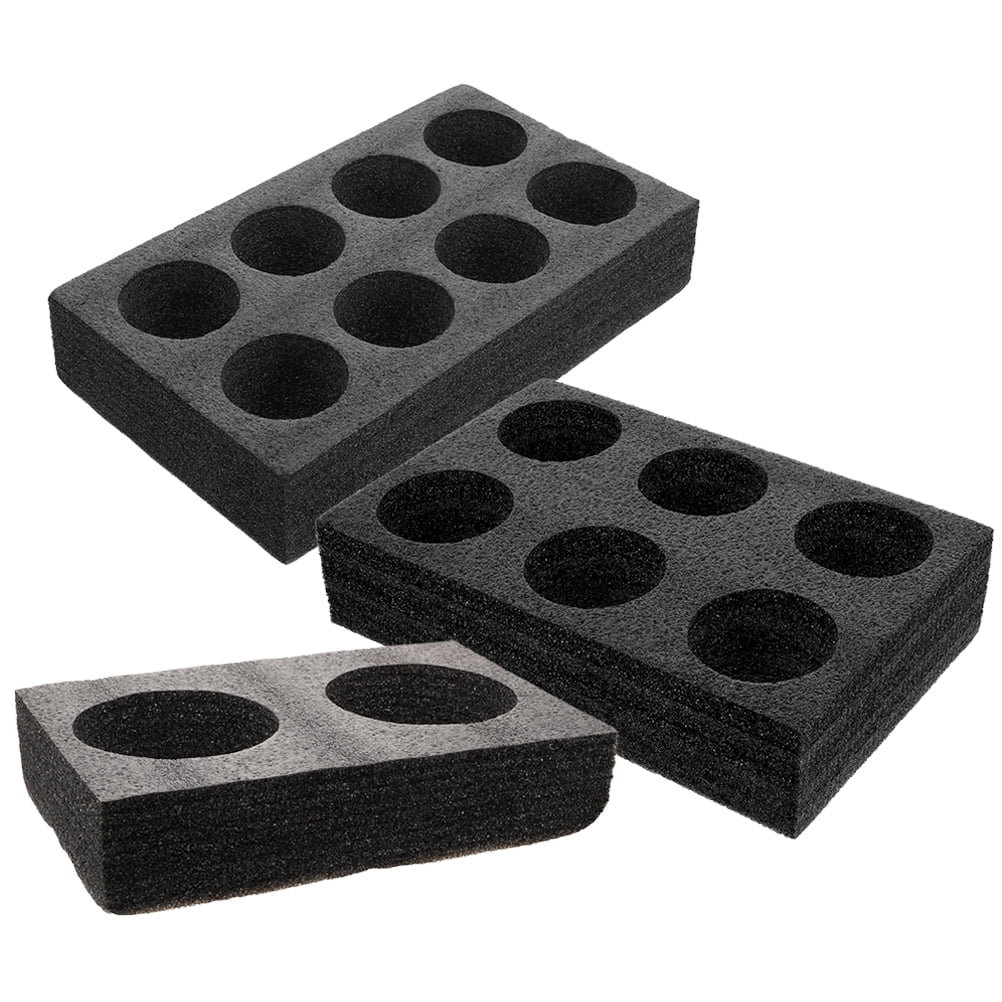 LOLIPPYY 3PCS Cold Drinks Holder Trays Black EPE Convenience for ...