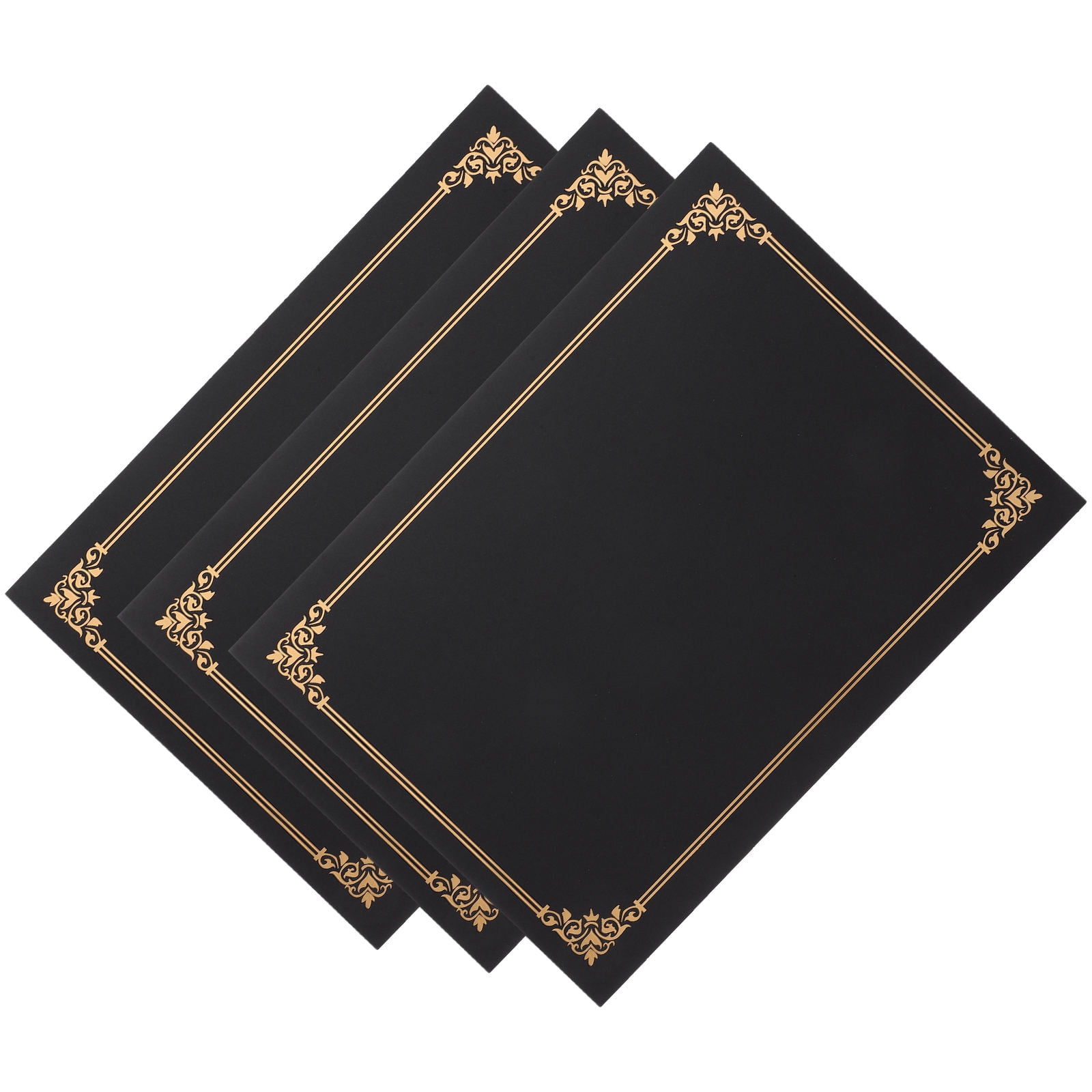 LOLIPPYY Honor Certificate Cover Rectangular Certificate Cover Black ...