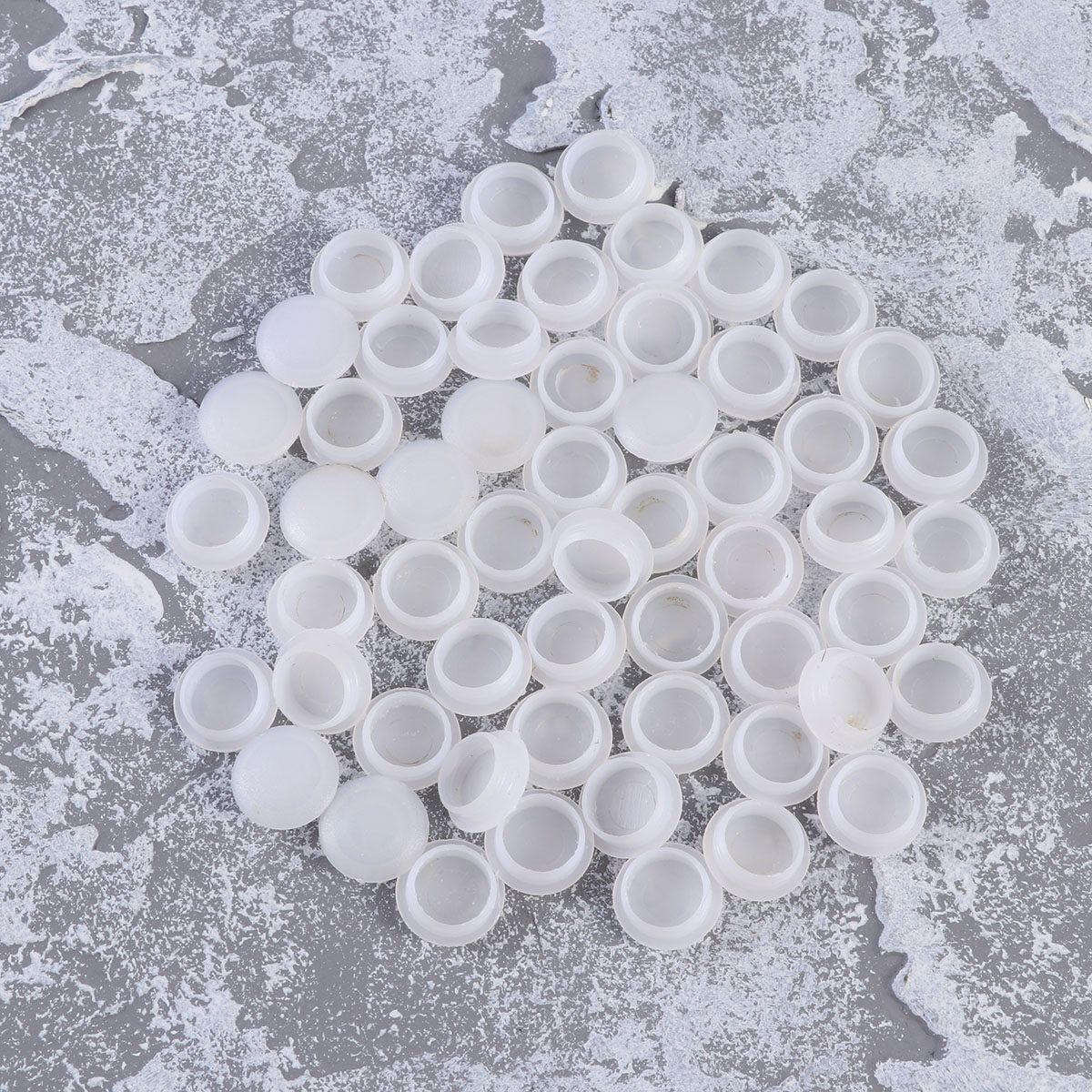 LOLIPPYY 3Pack White Plastic Screw Cover for Cabinet Hinge and ...