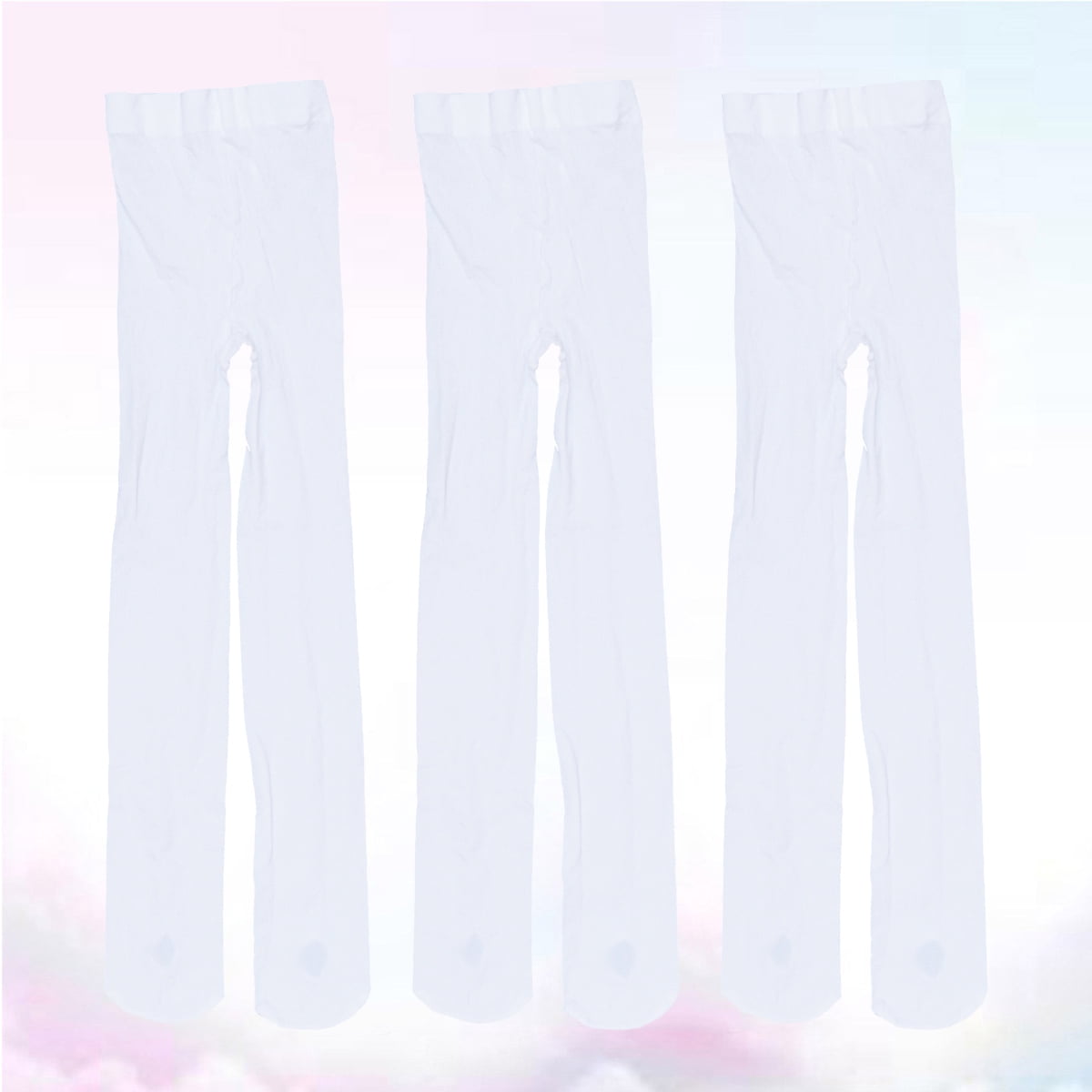 LOLIPPYY 3Pair White Adult Ballet Tights Velvet Material with Excellent ...